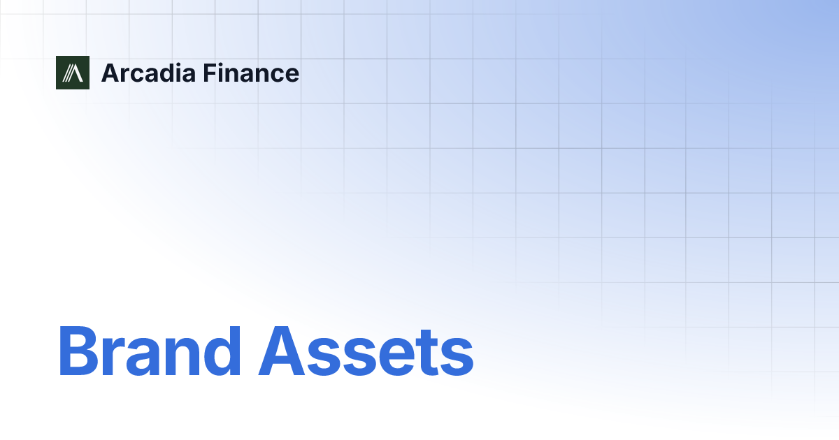 Brand Assets | Arcadia Finance Brand Assets | Arcadia Finance
